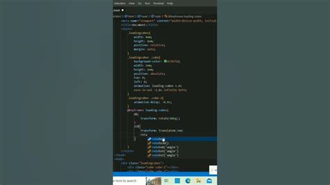 Cubes Loader Animation Using Html And Css Shorts Youtube