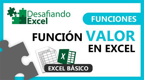 Función VALOR en Excel Desafiando Excel