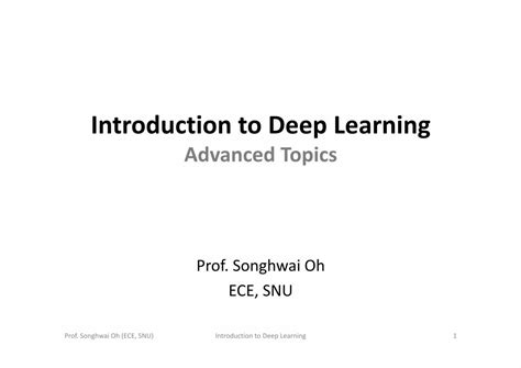 Pdf Introduction To Deep Learning Rllab Snurllabsnuackrcoursesdeep Learning 2018
