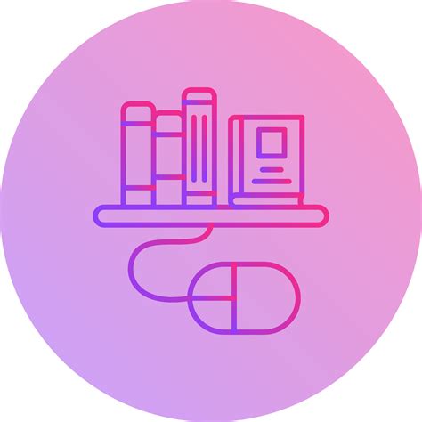 Digital Library Vector Icon 25034943 Vector Art At Vecteezy