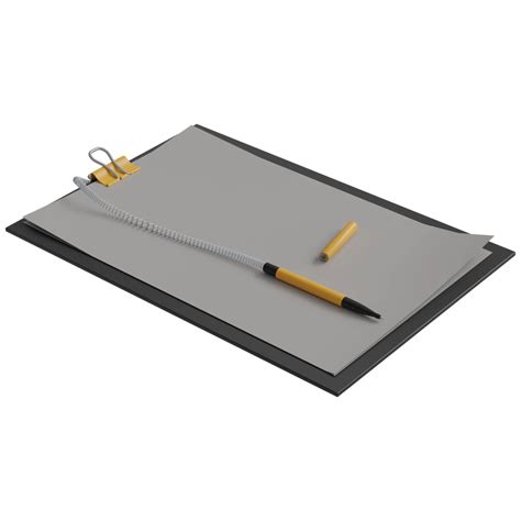 Writing Board 3d Model A23d