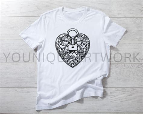 Lock SVG Bundle PNG Padlock Clipart Hand Drawn Heart Lock Etsy