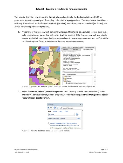 Fillable Online Tutorial Creating A Regular Grid For Point Sampling Fax