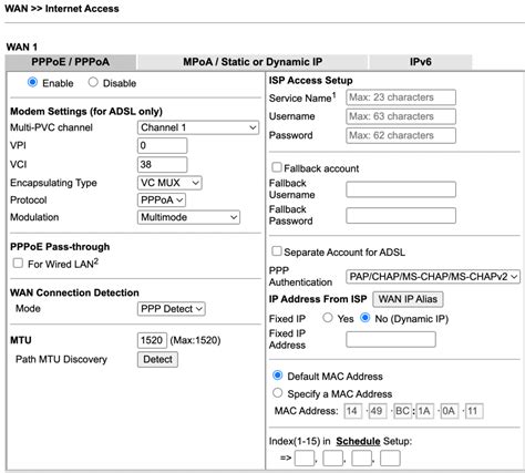 Configuring A Draytek Vigor Router Exa Networks