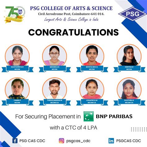 Psgcas Cdc On Linkedin Psgcascdc Campusplacement2024 Psg Psgcolleges Psgcas