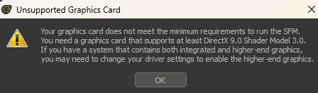 Source FilmMaker Doesnt Recognize Intel Arc Graphics