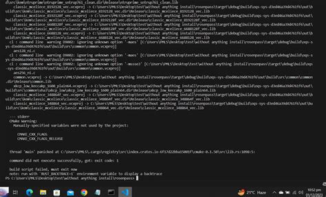 unable to run executable on windows without manual libraries