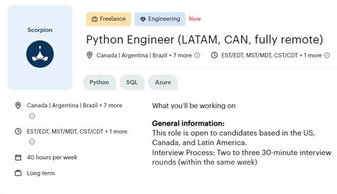 julian domecq on linkedin job work python