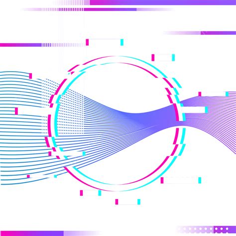Fault Wind Png Image Color Line Curve Abstract Fault Wind Border Abstract Glitch Wind Border