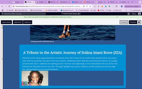 Tribute Page Build A Tribute Page Html Css The Freecodecamp Forum