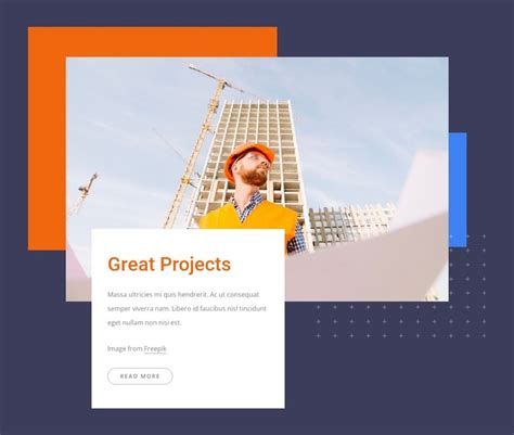 new building projects html template by nicepage