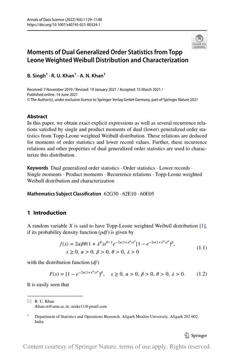 Moments Of Dual Generalized Order Statistics From Topp Leone Weighted Weibull Distribution And