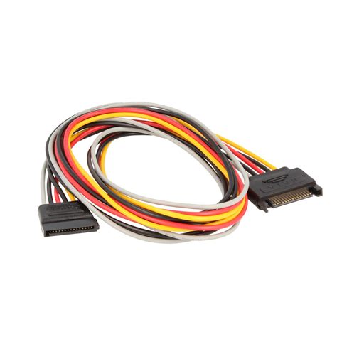 SATA Verlängerungskabel SATA Stecker 15 Pin auf SATA Buchse 1m intern 5 ...