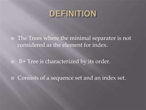 B Trees PPT
