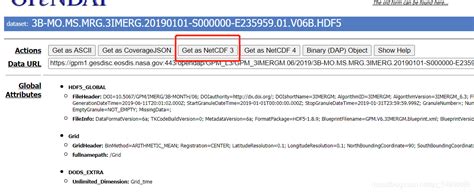 手动下载gpm降水量nc格式数据gpm数据格式转换为nc格式 Csdn博客