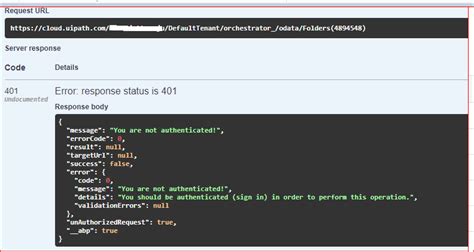Action Center Authentication Error Action Center UiPath Community Forum