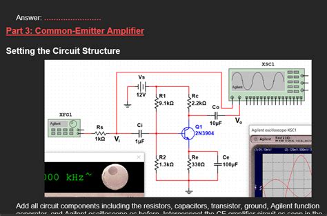Solved Part 1 The BJT As An Inverting Switch Setting The Chegg Com