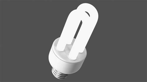 3d Compact Fluorescent Light Bulb On Model Turbosquid 2133318