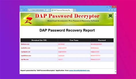 Dap Password Decryptor Download Latest 2025 Filecr