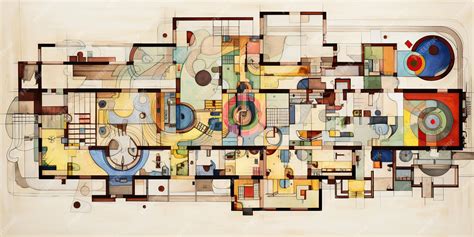 Premium Ai Image Ai Generated Ai Generative Abstract Geometric Floor Plan Design Architecture