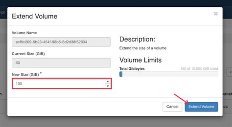 volume resize welcome to the bigstack cube platform documentation
