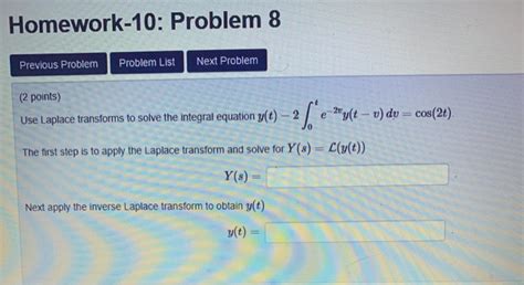 Solved Homework 10 Problem 8 Previous Problem Problem List