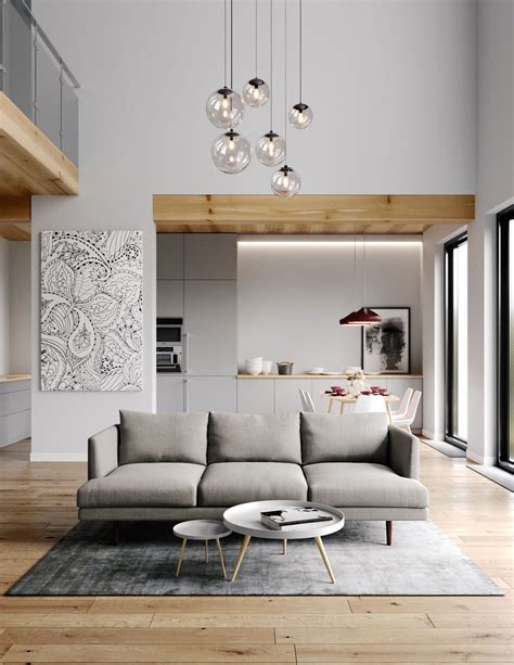 Сочетание серого и дерева в интерьере 57 фото