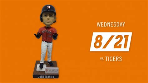 August 21 2019 Houston Astros Josh Reddick On Base Bobblehead