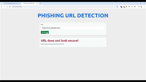 Phishing URL Detection Demo - Python Project - YouTube