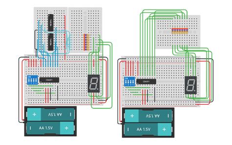 Circuit Design Percobaan 1 Mod 3 Tinkercad