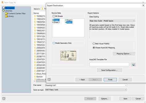 Gelöst Dxf Export Von Bestimmten Zeichnungsblättern Inventor 2023 2 Autodesk Community