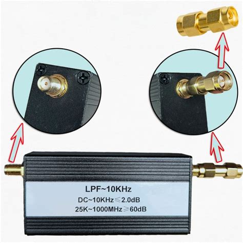 High Quality LC Passive Low Pass Filter LPF KHz Ohm For RX With A SMA Female Connector And A