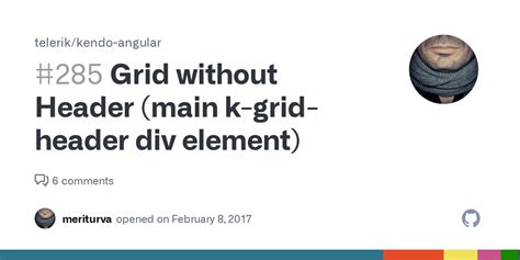 Grid Without Header Main K Grid Header Div Element Issue Telerik Kendo Angular GitHub