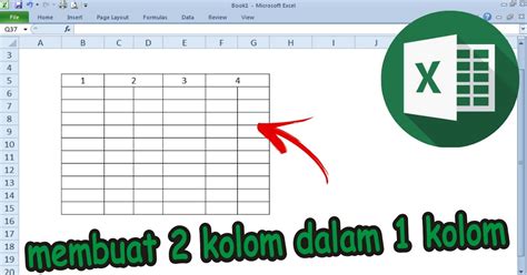 Cara Membuat Kolom Dalam Kolom Di Microsoft Excel Tutorial Microsoft Office