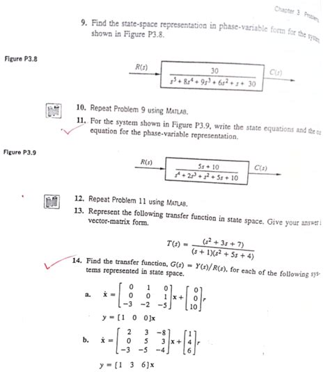 solved chapter 3 probe 9 find the state space