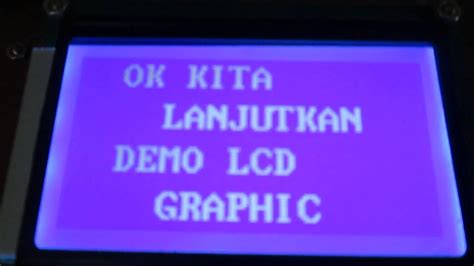 Graphic Lcd 128x64 St7920 Controller Bascom Avr Youtube
