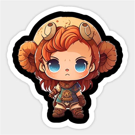 Adorable Aries Chibi Character Zodiac Collection Zodiac Signs