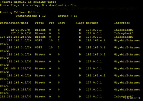 ospf动态路由实验 华为ospf实验 csdn博客