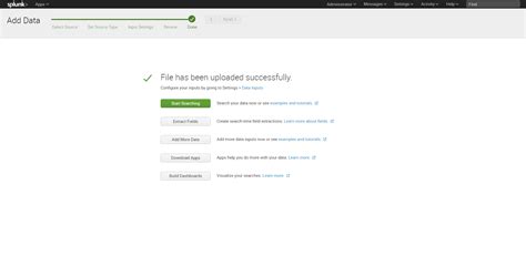 how to upload file to my local splunk and do search on that stack