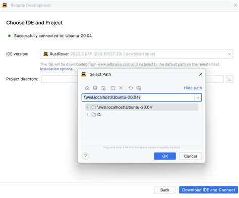 Connect To A Remote Server From Rustrover Rustrover Documentation