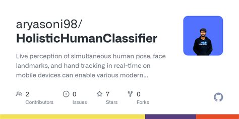 Github Aryasoni Holistichumanclassifier Live Perception Of Simultaneous Human Pose Face