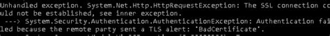 Tls Handshake Fails On Client But Works On Webrequest · Issue