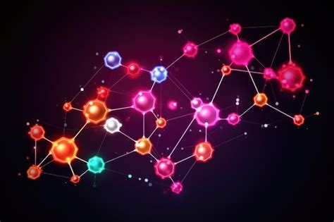 Premium Photo Digital Neural Molecular Network Professional Photography