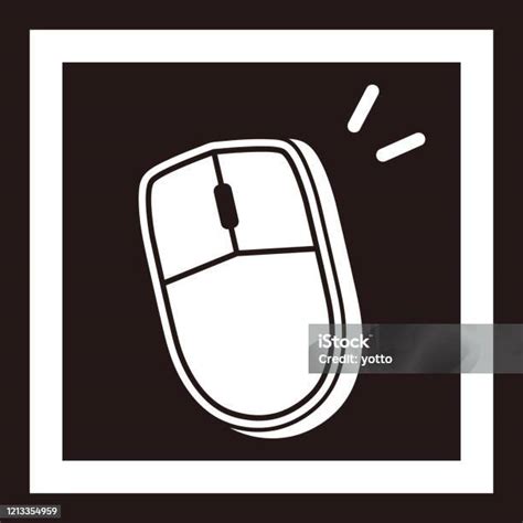 Pc 마우스 아이콘 격리 벡터 일러스트 검은색에 대한 스톡 벡터 아트 및 기타 이미지 검은색 기계류 단순함 Istock