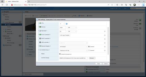 Установка Ubuntu Server 22 04 Lts на виртуальную машину Vmware Esxi 6 7