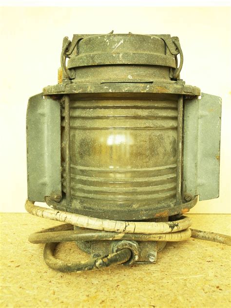 Lampa morska, antique naval ships light, brass lamp, alte Schiffslampe ...