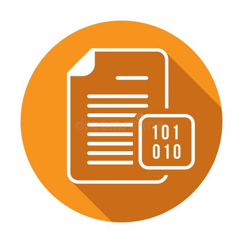 binary code coding document file internet page web icon vector icon