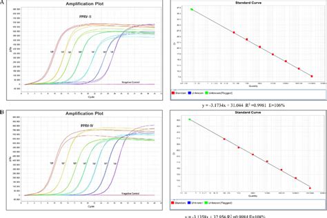 Amplification Curves And Standard Curves Of The Real Time Qrt Pcr Assay Download Scientific