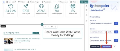 how to embed a weather widget into a modern sharepoint site