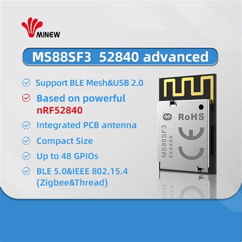 Nrf52833 Iot Module Nfc Zigbee Thread Supported Ble 51 Long Range